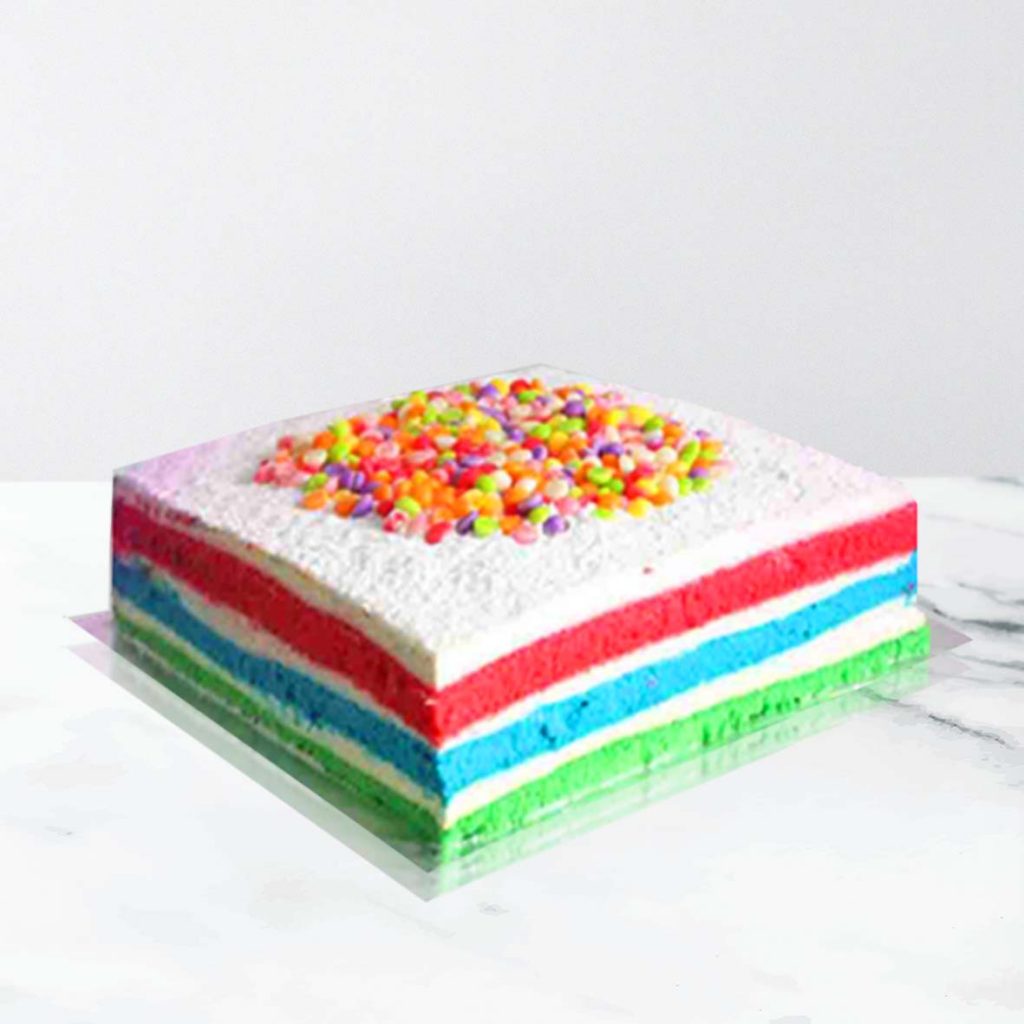 Rainbow Cheese Cake - Pesan Online & Delivery Indonesia | Prestisa