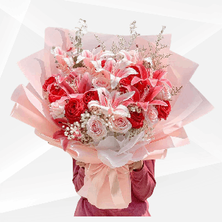 Red and Pink Lily Jumbo – Prestisa