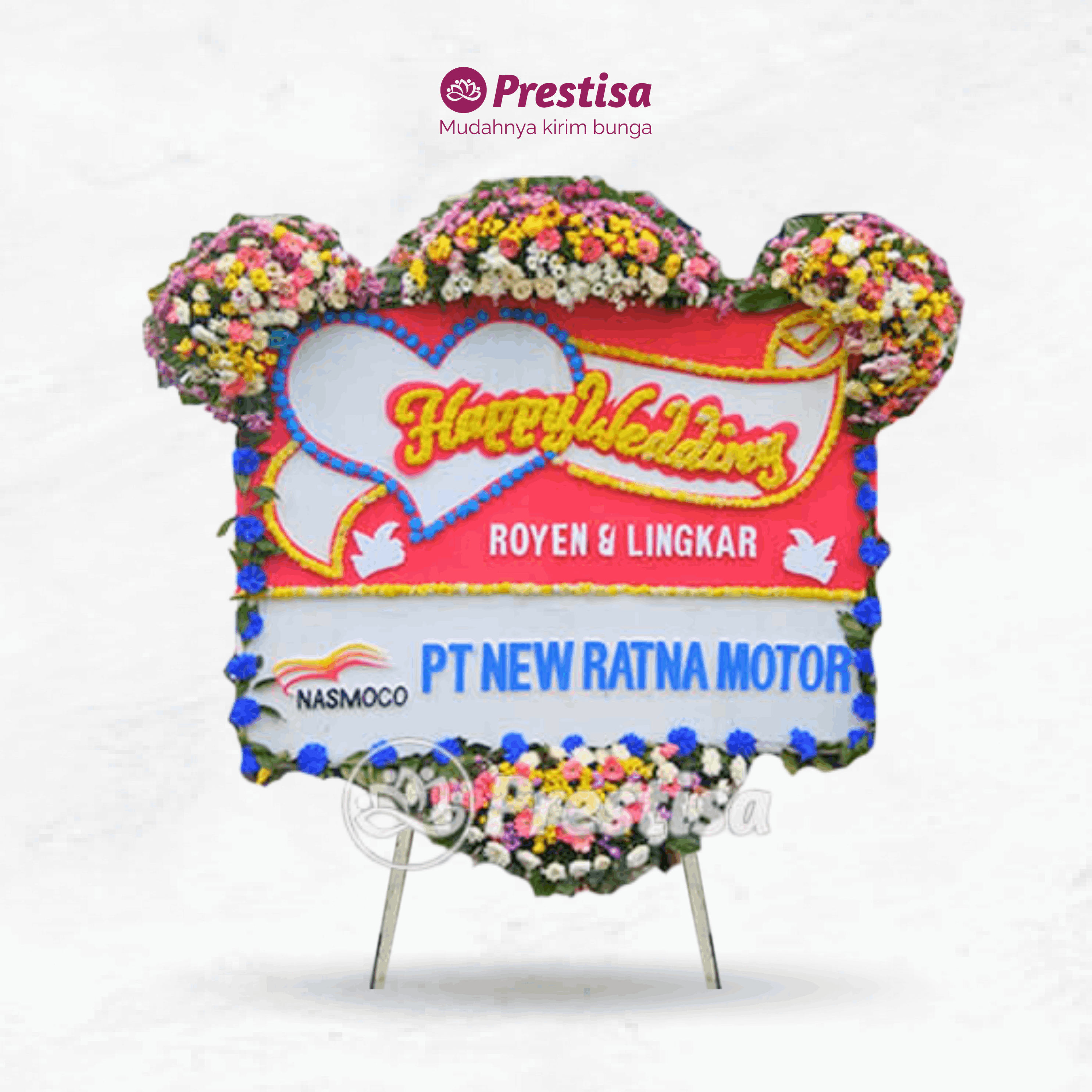 KARANGAN BUNGA – BUNGA PAPAN WEDDING – BANDUNG – 2 – Prestisa