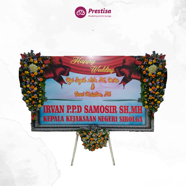 Karangan Bunga Papan Wedding Malang Prestisa
