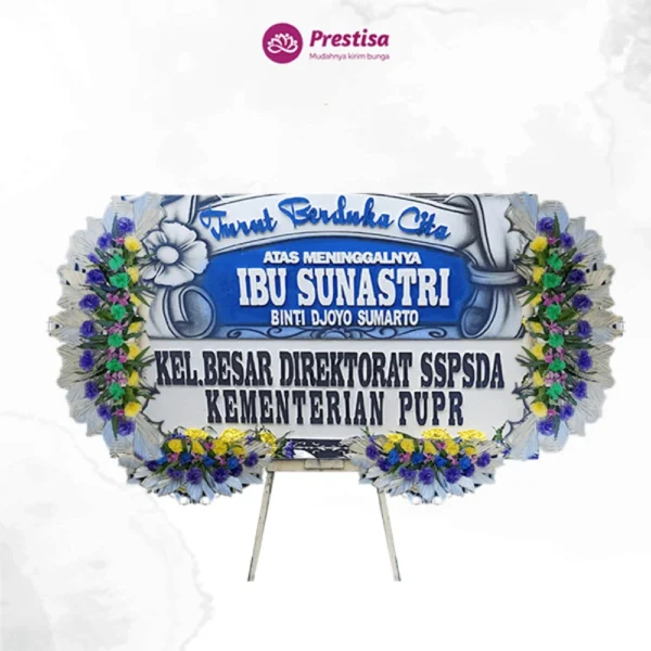 Karangan Bunga Papan Duka Cita – Purwokerto – 2 – Prestisa