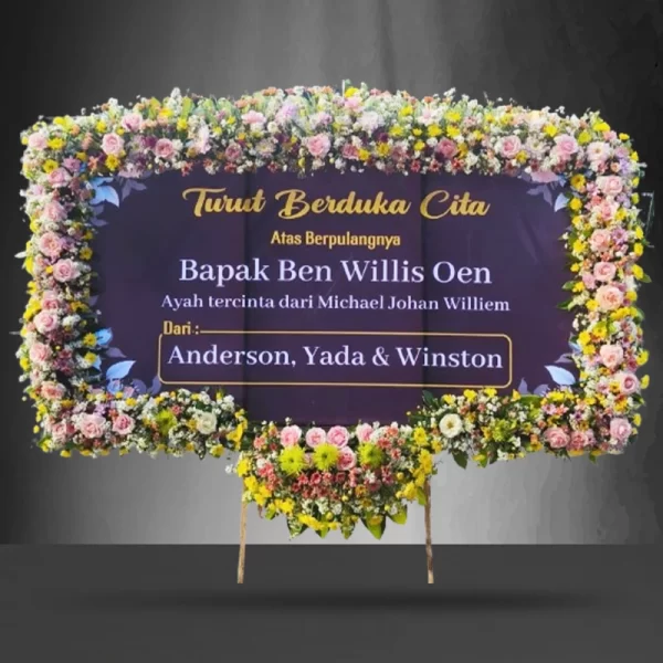 Karangan Bunga Papan – Duka Cita – Bali – 15 – Prestisa