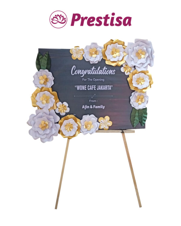 Karangan Bunga Papan Kertas - New - 007 - Pesan Online & Delivery ...